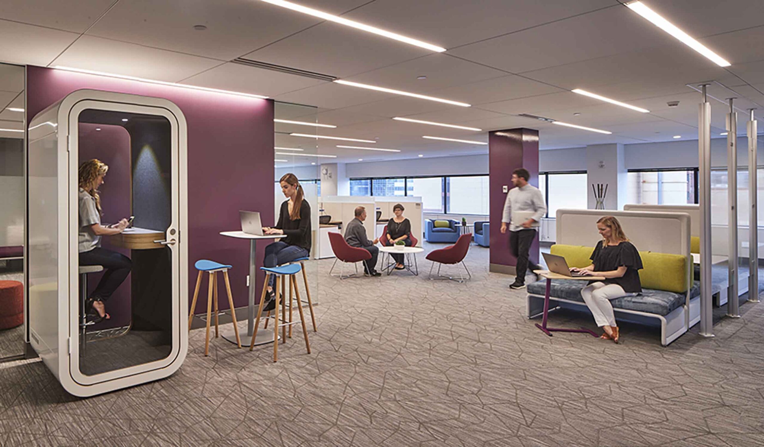 Nowadays, a lot of offices employ open-space designs instead of ...