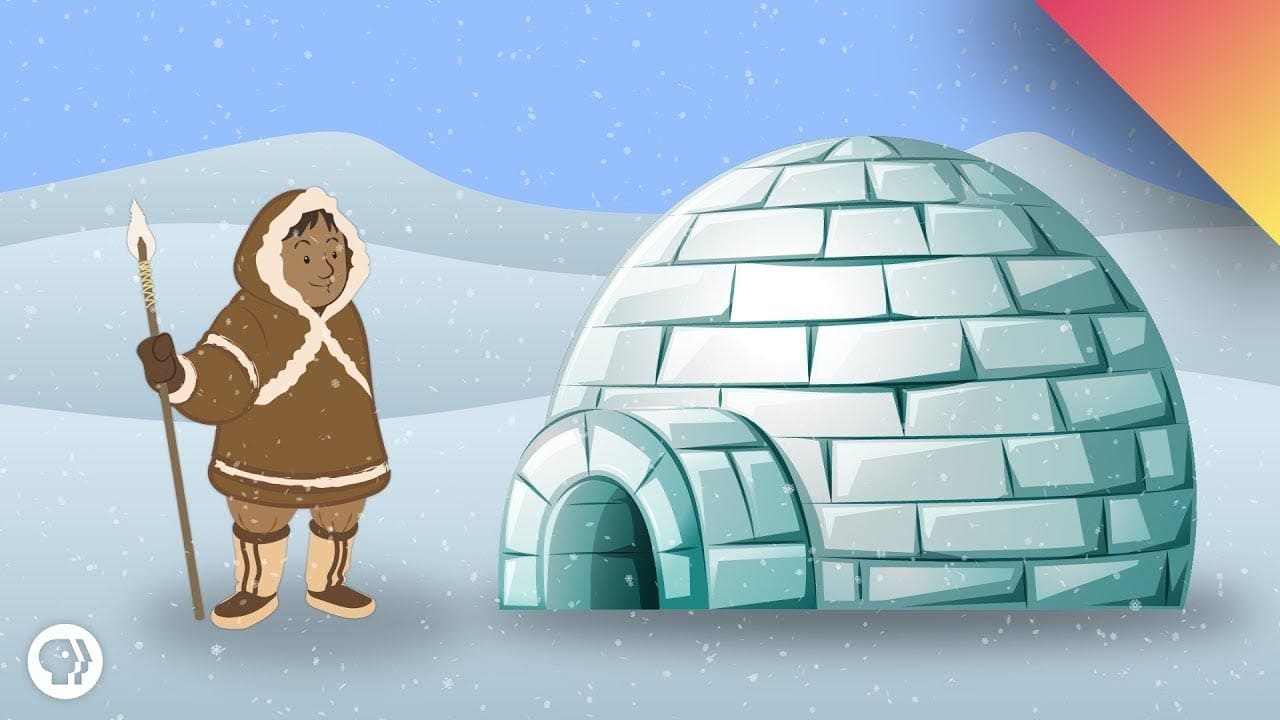 The diagrams illustrate the process of building an igloo - 9IELTS